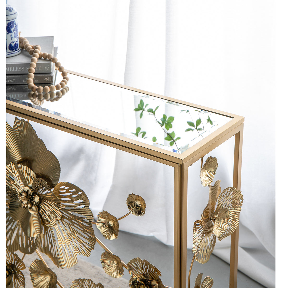 Floret Mirrored Console Table – Palm Gifts