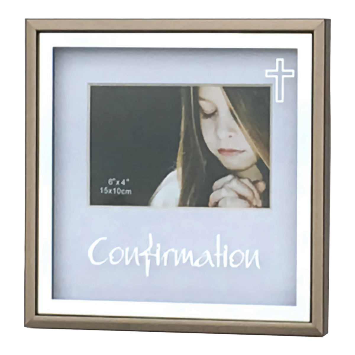 Confirmation Photo Frame with Cross Sign – Palm Gifts