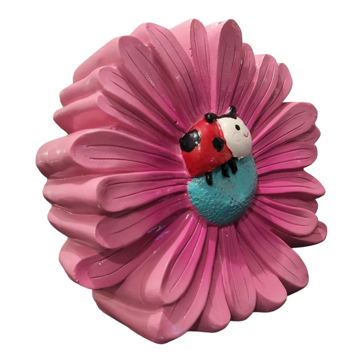 Pink Daisy Flower & Ladybug Money Box – Palm Gifts